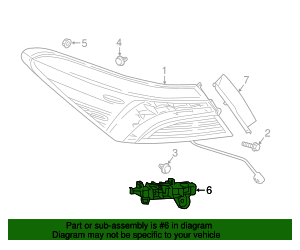 52562-06090 - Tail Light Bracket 2018-2024 Toyota Camry ...