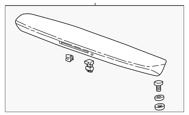 74900-S9V-A51ZH - Garnish, Tailgate Spoiler *YR545M* (Desert Rock ...