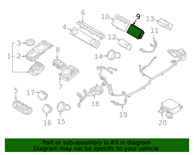 95560-T6300 - Unit Assembly Wireless Charging 2021-2024 Genesis GV80 ...