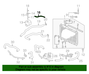 19104-PCX-000 - Tube, Reserve Tank 2000-2009 Honda S2000 | Honda Parts ...