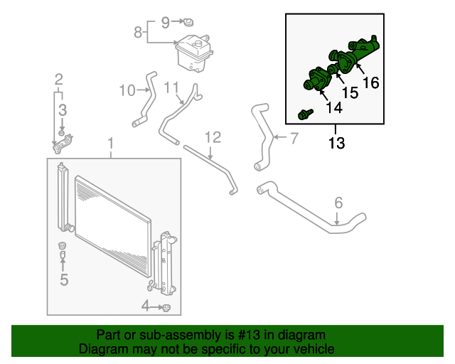 2002-2008 Mazda Engine Coolant Outlet Flange AJC1-15-17Z ...