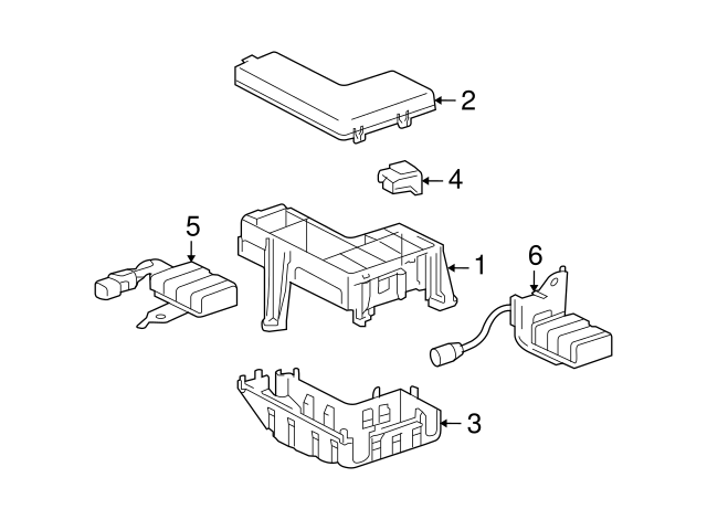 2005-2006 Toyota Tundra Relay Box 82660-20340 | Toyota Parts Center