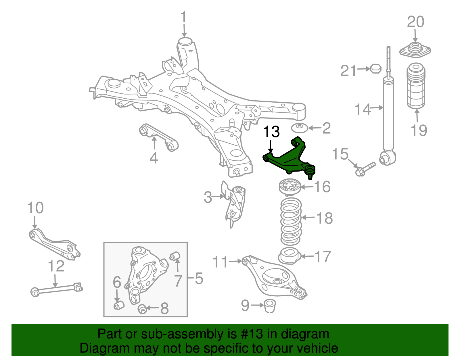 2015-2024 Nissan Murano Upper Control Arm 55501-5AA0B | Temecula Nissan ...