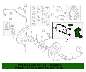 Genuine Caliper Mount for 2017-2022 Land Rover | Land Rover Part ...