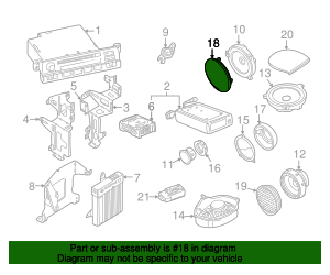 Genuine BMW 51-41-8-213-911 | Speaker Grille | FREE Shipping on Most ...