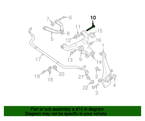 54580-7S000 - Lower Control Arm Adjust Bolt 2005-2021 Nissan | Nissan ...