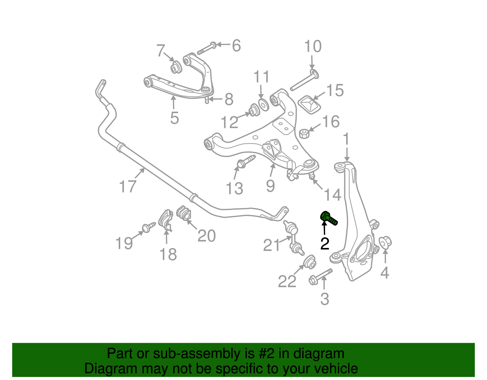 2005-2025 Nissan Knuckle Mount Bolt 081B4-2355M | Nissan Parts Store