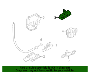 2021-2023 Volkswagen ID.4 Lift-Gate Ajar Indicator Switch 5E3-827-566-A ...