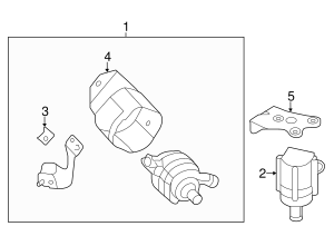 5Q0-121-093-BE - Auxiliary Pump Bracket 2015-2023 Audi | Audi OEM Parts
