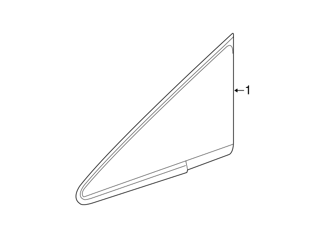 2012-2017 Toyota Prius V Vent Window Assembly 62110-47040 | Group 1 ...