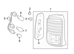 Toyota Tail Lamp Assembly Part# 8156112b90 | Toyota of Colorado Springs