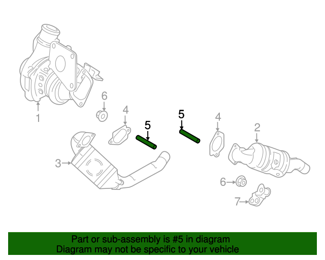 W712458-S900 - Catalytic Converter Stud 2015-2024 Ford | Ford Parts Direct