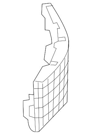 2013-2016 Mercedes-Benz Outer Grille 166-885-08-53 | MB OEM Parts