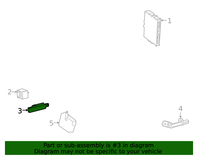 2024 Toyota Highlander Keyless Entry Antenna 899A0-0E160 | Toyota Parts ...