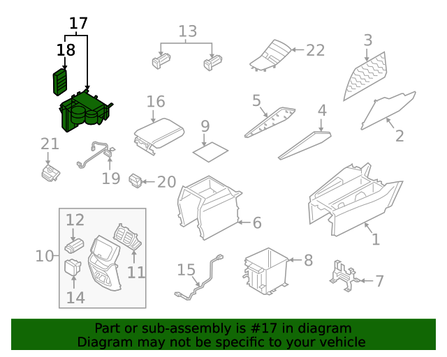 84670-S2AB0-4X - Cup Holder - 2021-2023 Hyundai Santa Fe | Joseph ...