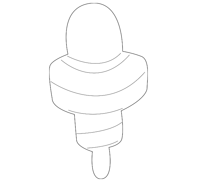 Genuine OEM Hood Bumper | 203-988-00-11 | Fits Select 2000-2012 ...