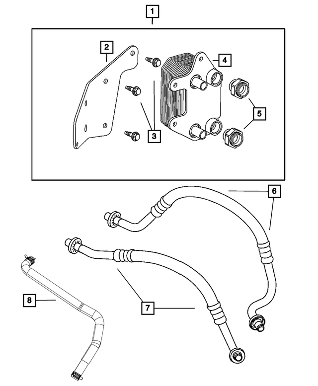 2003-2017 Mopar Engine Oil Cooler 05290014AE | Canada Mopar® Estores
