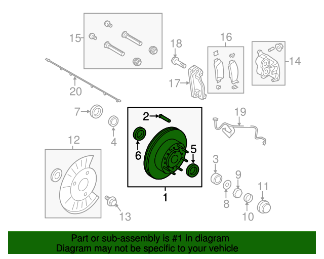 2008-2024 Ford Rotor Assembly - Brake Front pc3z1102b | TascaParts.com
