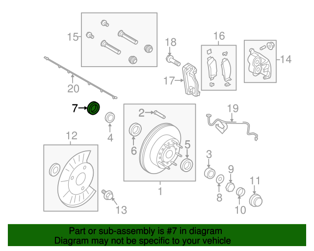 2008-2024 Ford Front Hub Seal 8C3Z-1190-A | OEM Parts Online