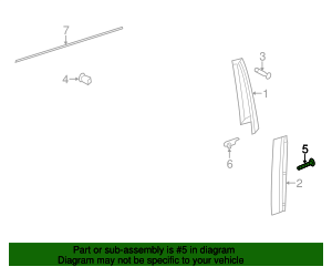 001-984-58-29-64 - Applique Bolt 2004-2021 Mercedes-Benz | Mercedes ...