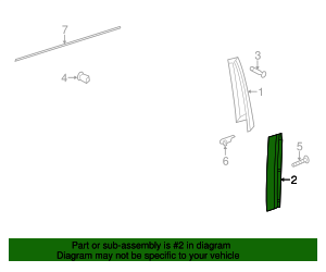 166-690-07-87 - Door Applique 2013-2019 Mercedes-Benz | AutoNationParts.com