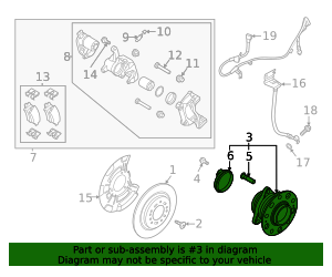 52720-P2000 - Hub Assembly 2021-2025 Kia | Kia.Parts Store