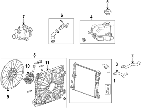 Radiator & Components for 2021 Cadillac CT5 | GmPW