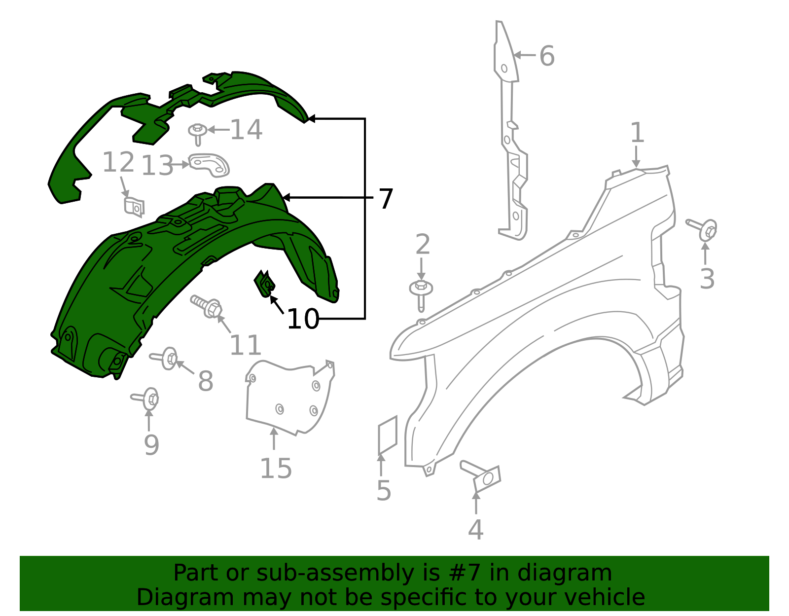 2017-2022 Ford Fender Liner hc3z16103f | Retail Performance Auto Parts