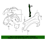 2017-2019 Ford Rear Insulator - Passenger Side (RH) HC3Z-16E132-B ...