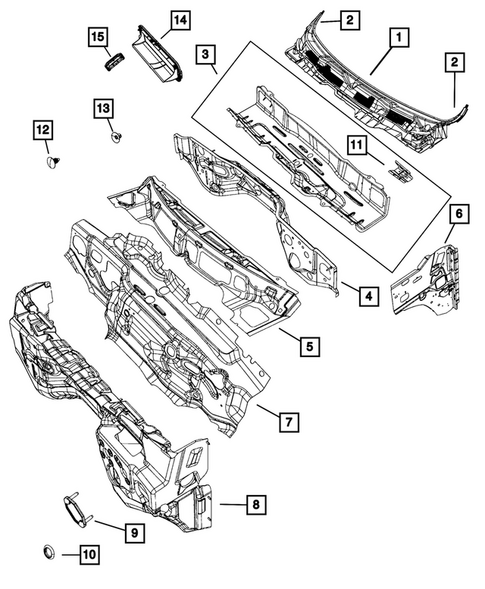 Cowl and Dash Panel for 2025 Ram 2500 | Mopar eStore