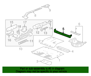 2018-2020 GM Upper Cross-Member 84281404 | TascaParts.com