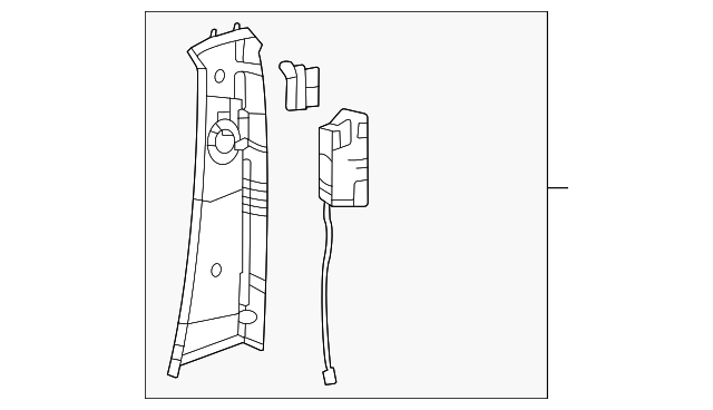 167-690-57-00-9K30 - Upper Center Pillar Trim - 2020-2021 Mercedes-Benz ...