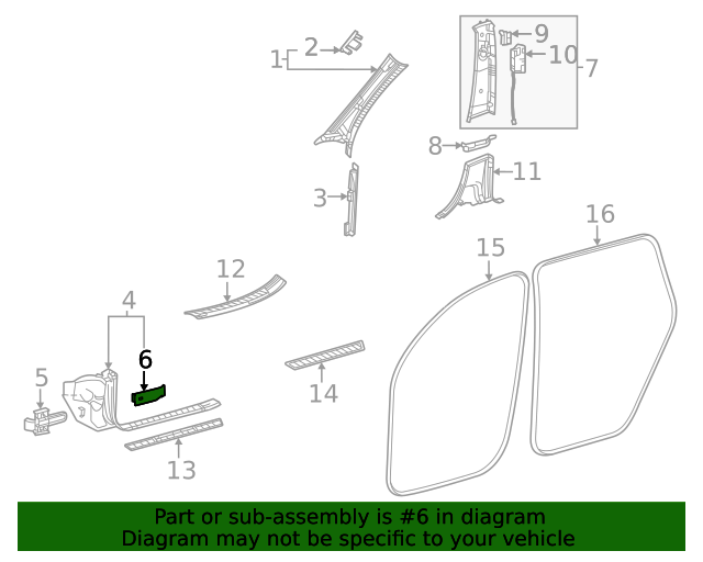 2020-2023 Mercedes-Benz Fuse Box Cover 167-687-00-00-7P82 | AutoNationParts.com