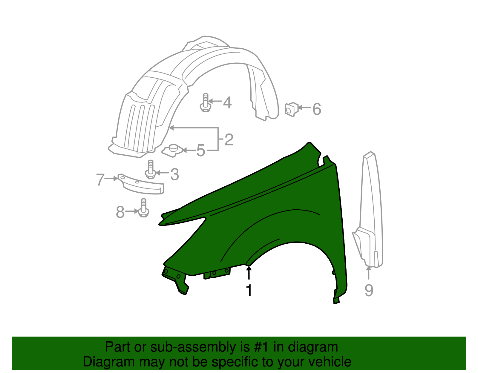 2007-2013 Acura MDX Fender 60260-STX-A90ZZ | OEM Parts Online