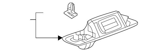 2018-2024 GMC Terrain Black Rear Closure Fixed Handle Applique 84123461 ...