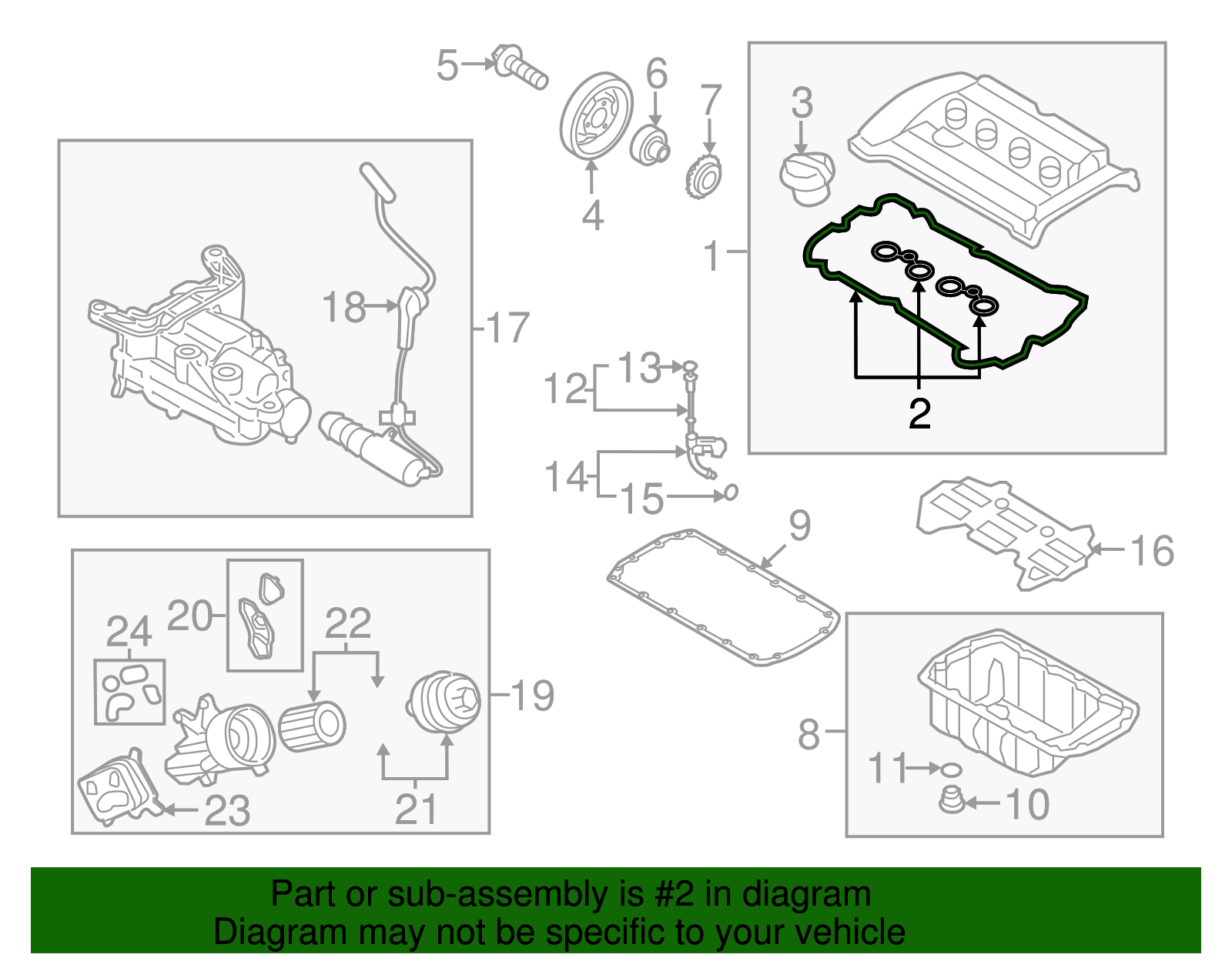 11-12-7-582-400 - Valve Cover Gasket | BMWPartsHub