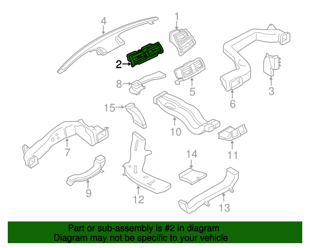 64-22-9-252-648 - Vent Grille - 2014-2019 BMW | Wholesale BMW