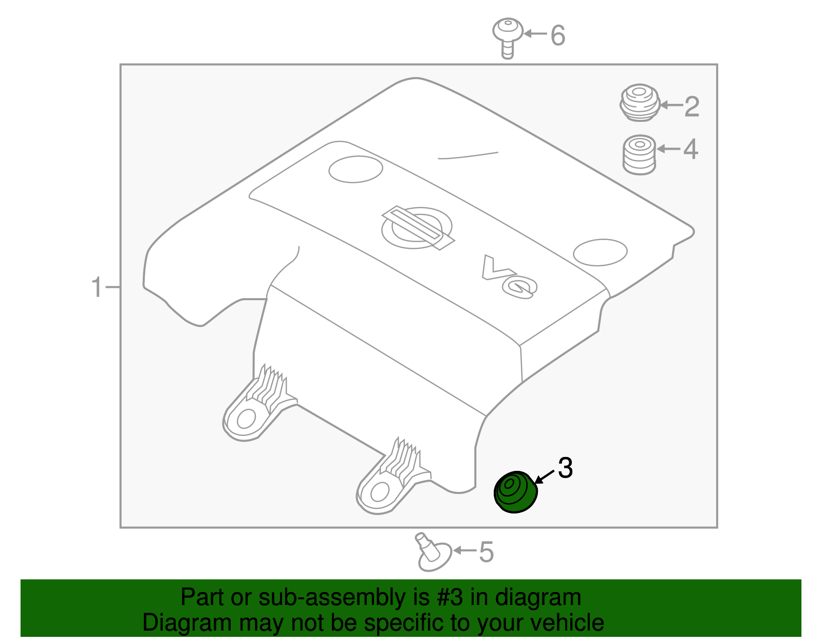 16557-3JA0A - 2013-2024 Nissan - Engine Cover Grommet | Anicra Nissan Parts