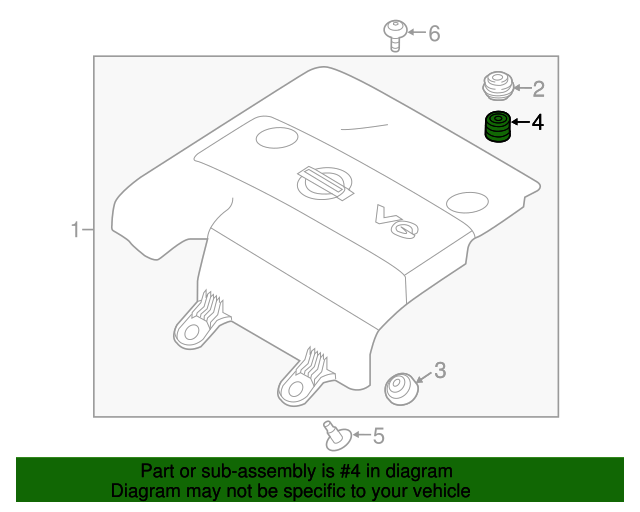 2013-2020 Nissan Engine Cover Retainer 16566-EN205 | TascaParts.com