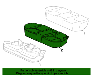 253-920-10-02 - Seat Cushion 2016 Mercedes-Benz GLC 300 | Mercedes-Benz ...