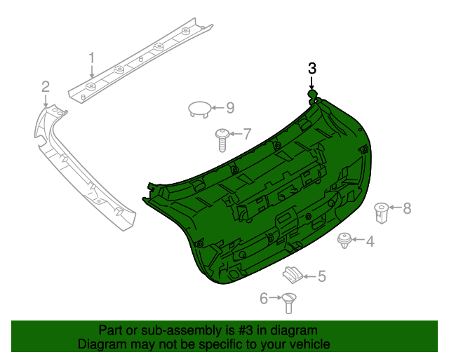 Genuine BMW 51-49-7-365-860 | Lower Trim Panel | FREE Shipping on Most ...