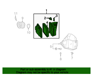 2000-2003 Pontiac Bonneville Air Filter And Housing Assembly 88894010 ...