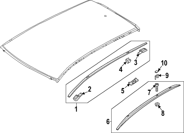 2022-2024 Mazda CX-30 Roof Rack DGH9-51-T20A | RealMazdaParts.com