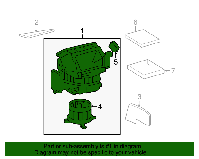 2016-2021 Lexus LX570 Blower Assembly 87130-60670 | OEM Parts Online