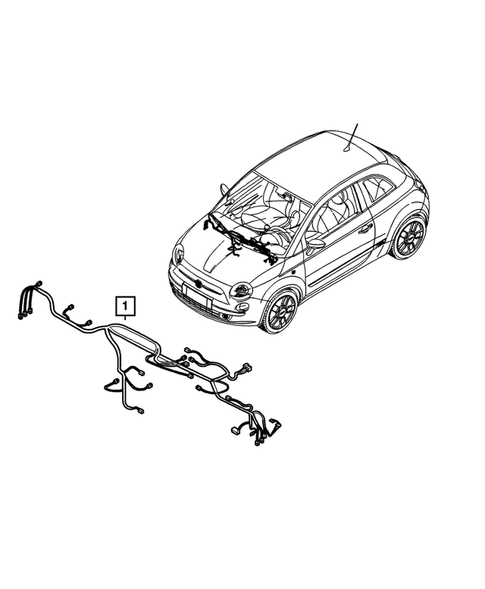 Wiring, Instrument Panel for 2024 Fiat 500E | Mopar eStore