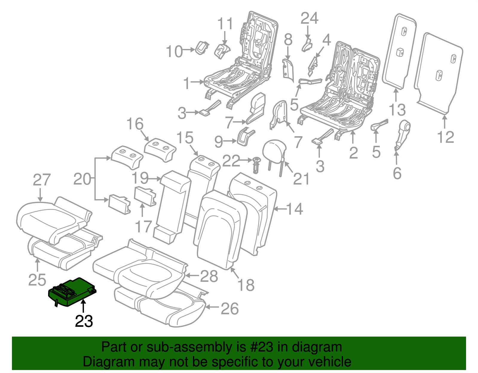 52-20-7-938-514 - High-Quality Seat Armrest for 2017-2024 Mini Cooper ...