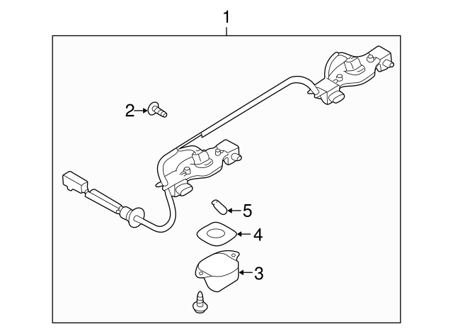 2002-2007 Subaru Impreza License Lamp 84301FE001 | Subaru Parts Store