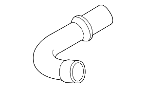 2014-2018 BMW X5 Washer Fluid Reservoir Filler Pipe 61-66-7-377-164 ...