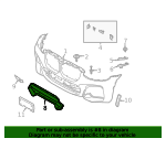 Genuine BMW 51-11-8-083-305 | Bumper Trim Front Center | FREE Shipping ...