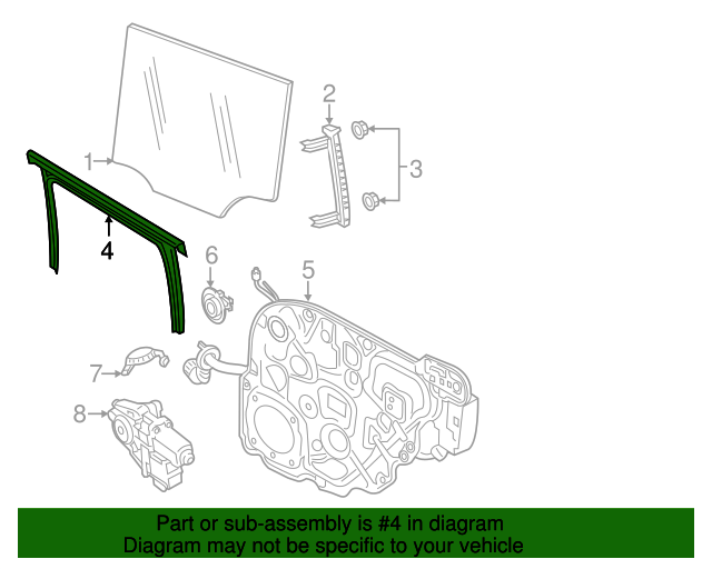2015-2020 Jeep Renegade Run Channel - Driver's Side (LH) 68417438AA ...